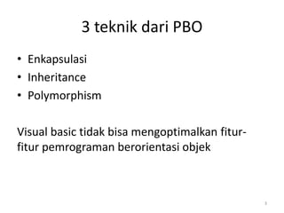 Pemrograman berorientasi objek ii 06 | PPT