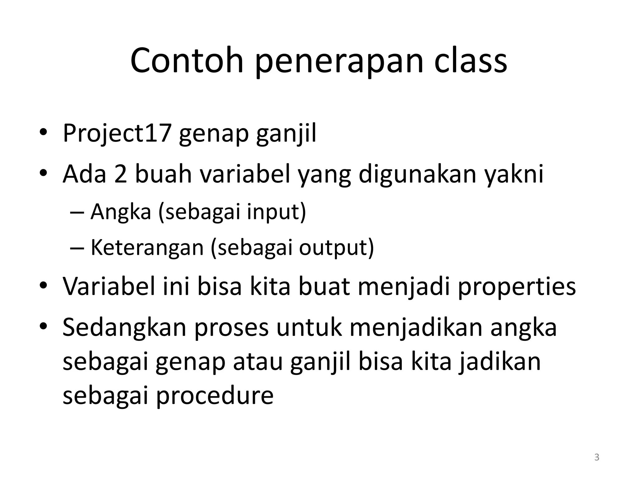 Pemrograman berorientasi objek ii 10 class | PPTX