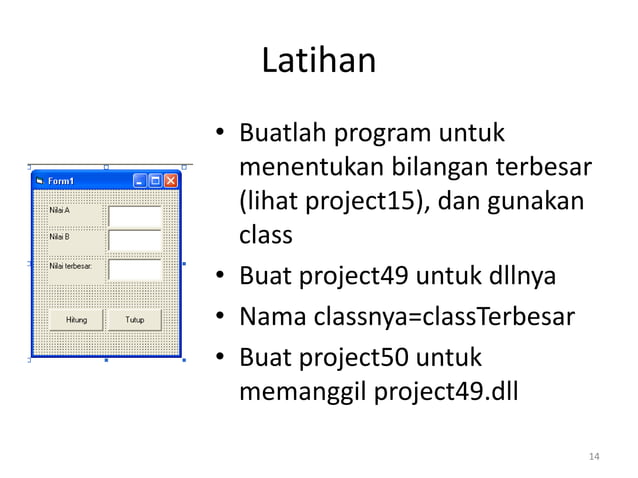 Pemrograman berorientasi objek ii 10 class | PPTX