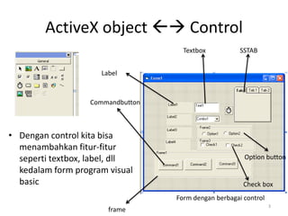 Pemrograman berorientasi objek ii 11 active x object | PPT