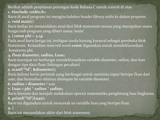 Bahasa Pemrograman C++ | PPTX