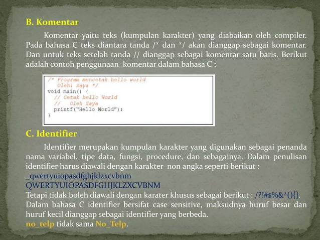 Bahasa Pemrograman C++ | PPTX