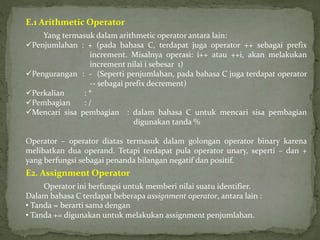 Bahasa Pemrograman C++ | PPTX