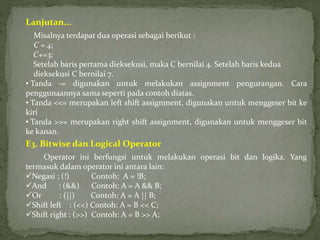 Bahasa Pemrograman C++ | PPTX
