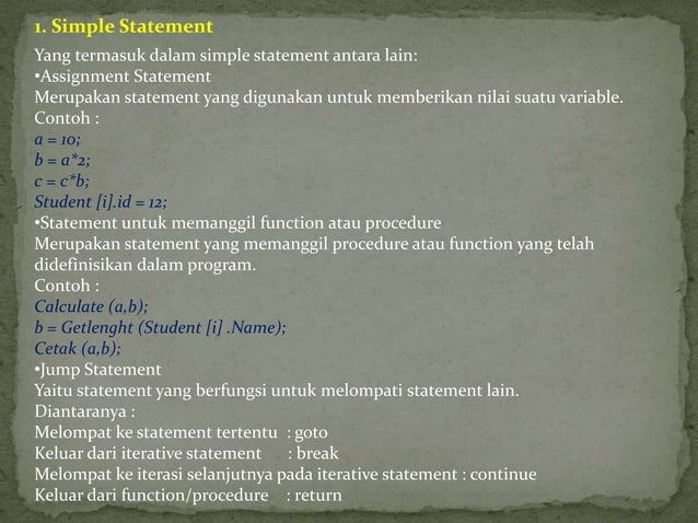 Bahasa Pemrograman C++ | PPTX