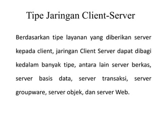 Jaringan Client Server | PPTX
