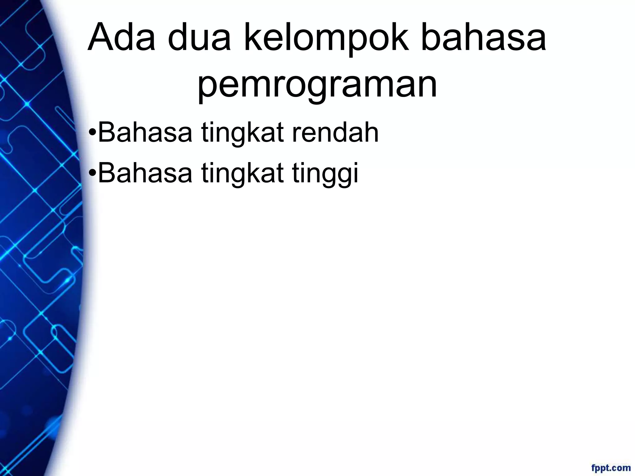 Pemrograman dasar | PPTX