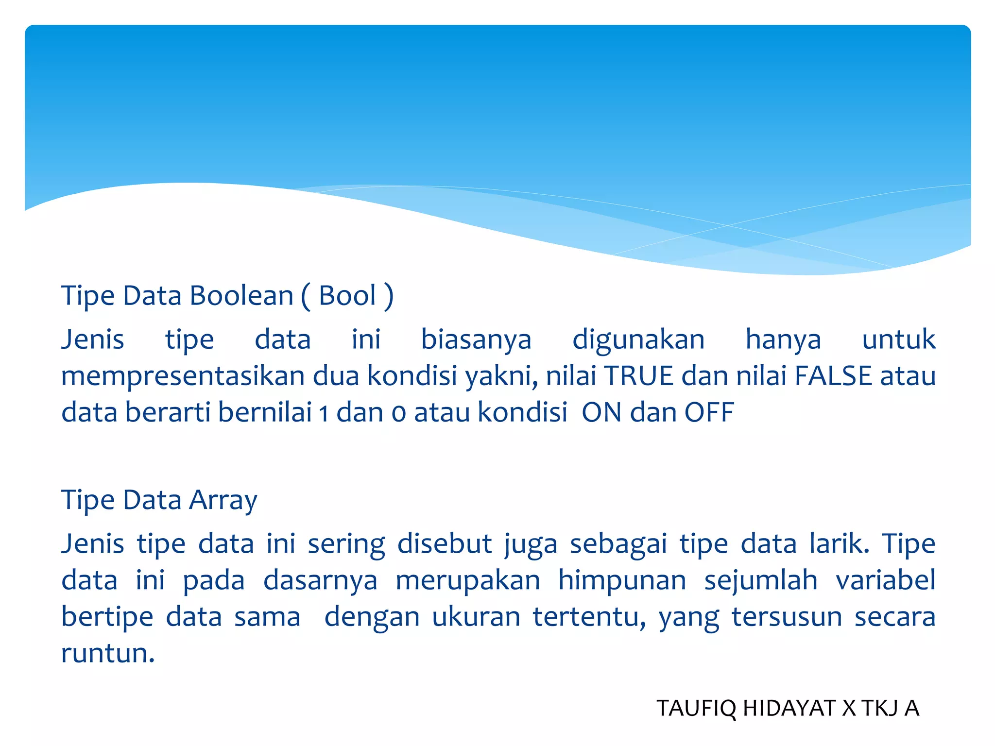 Pemrograman dasar | PPT