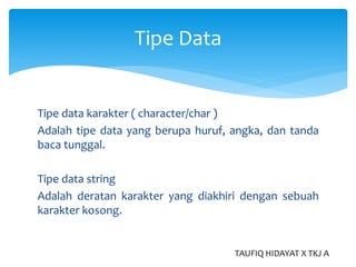 Pemrograman dasar | PPT