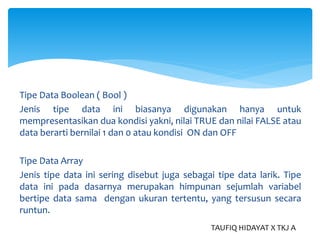 Pemrograman dasar | PPT