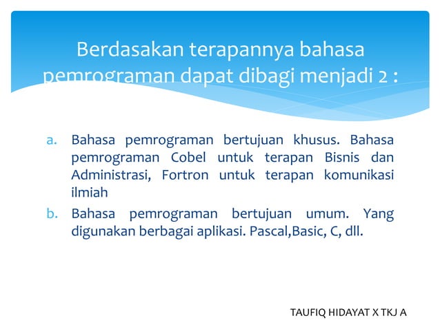 Pemrograman dasar | PPT