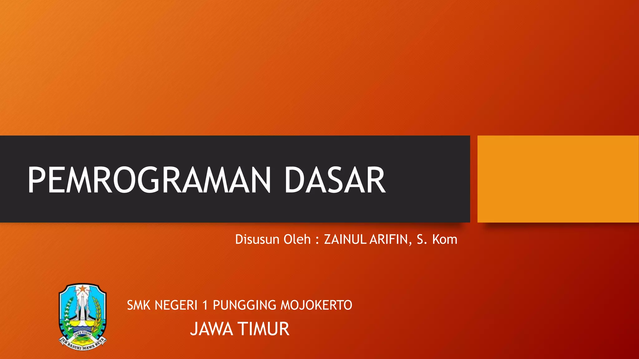 Pemrograman Dasar Ppsx