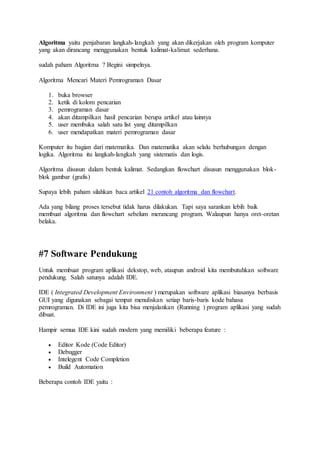 Pemrograman dasar | PDF