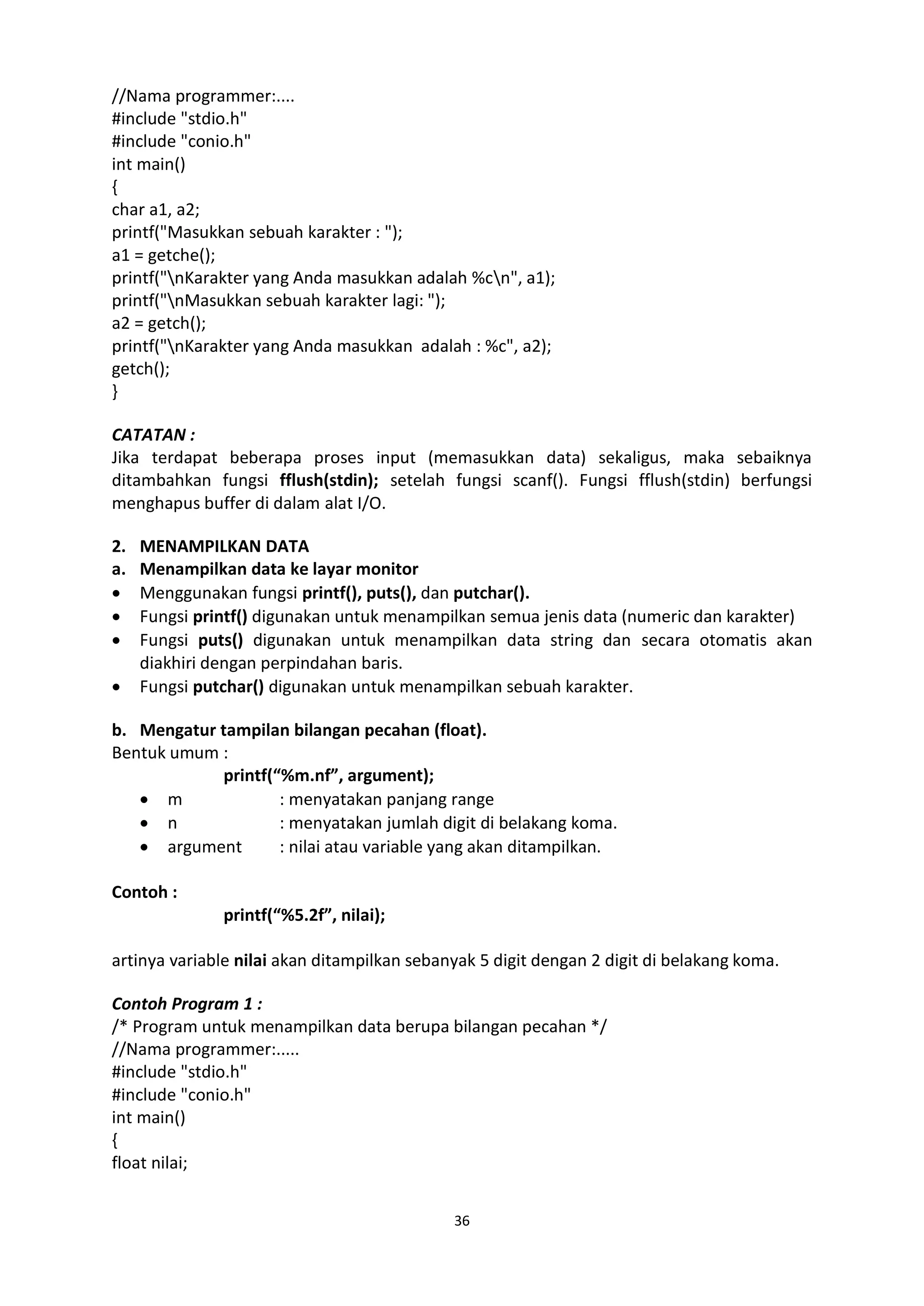 Pemrograman dasar | PDF