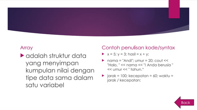 materi pemrograman untuk smp/mats kelas 8 | PPTX