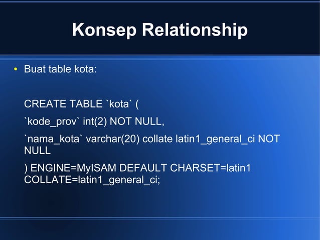 Pemrograman database i ddl 2 | PDF