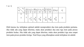 Pemrograman Dinamis Probabilistik (Contoh soal) | PPT