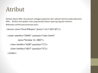 Pemrograman Integratif_XML Basics | PPTX