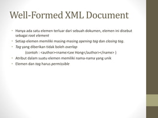 Pemrograman Integratif_XML Basics | PPTX