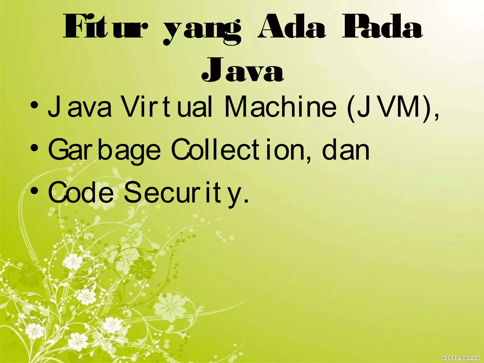 Pemrograman java | PPT