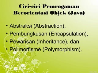 Pemrograman java | PPT