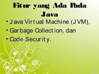 Pemrograman java | PPT