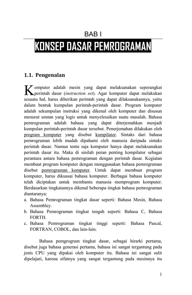 Pemrograman komputer | PDF