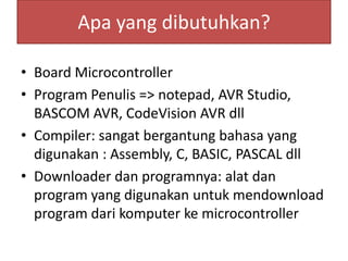 Pemrograman Mikrokontroller | PDF