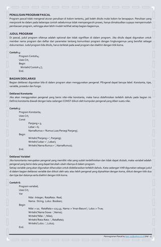 Pemrograman pascal bab_i | PDF