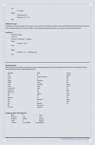 Pemrograman pascal bab_i | PDF