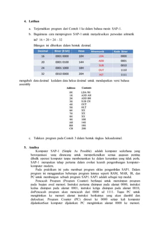 Pemrograman sap 1 | PDF