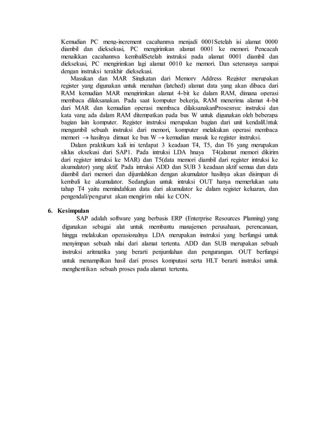 Pemrograman sap 1 | PDF