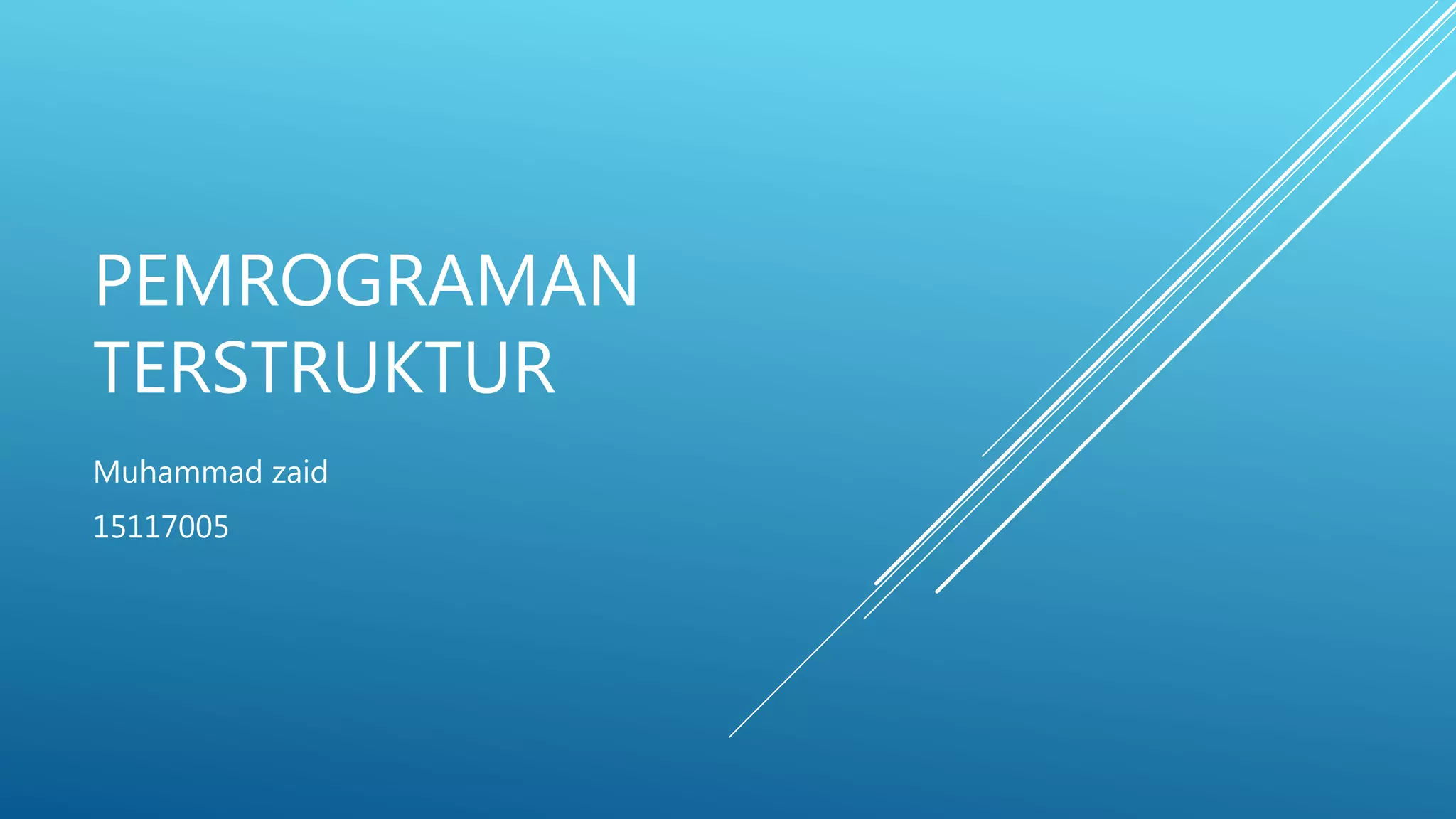 Pemrograman terstruktur | PPT