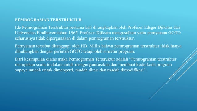 Pemrograman terstruktur | PPT