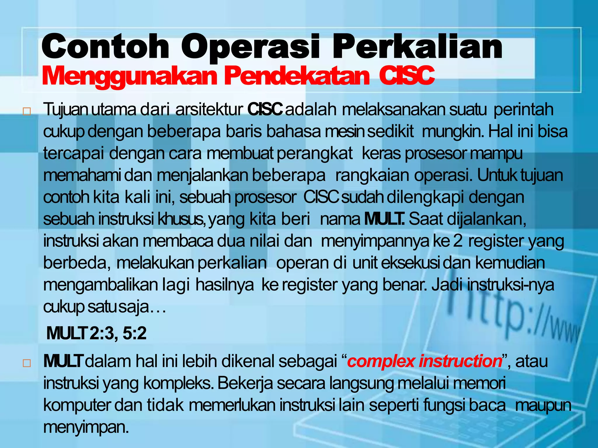 Pemrograman tingkat rendah pertemuan ke-3 - arsitektur komputer-mikroprosesor-bahasa pemrograman ...