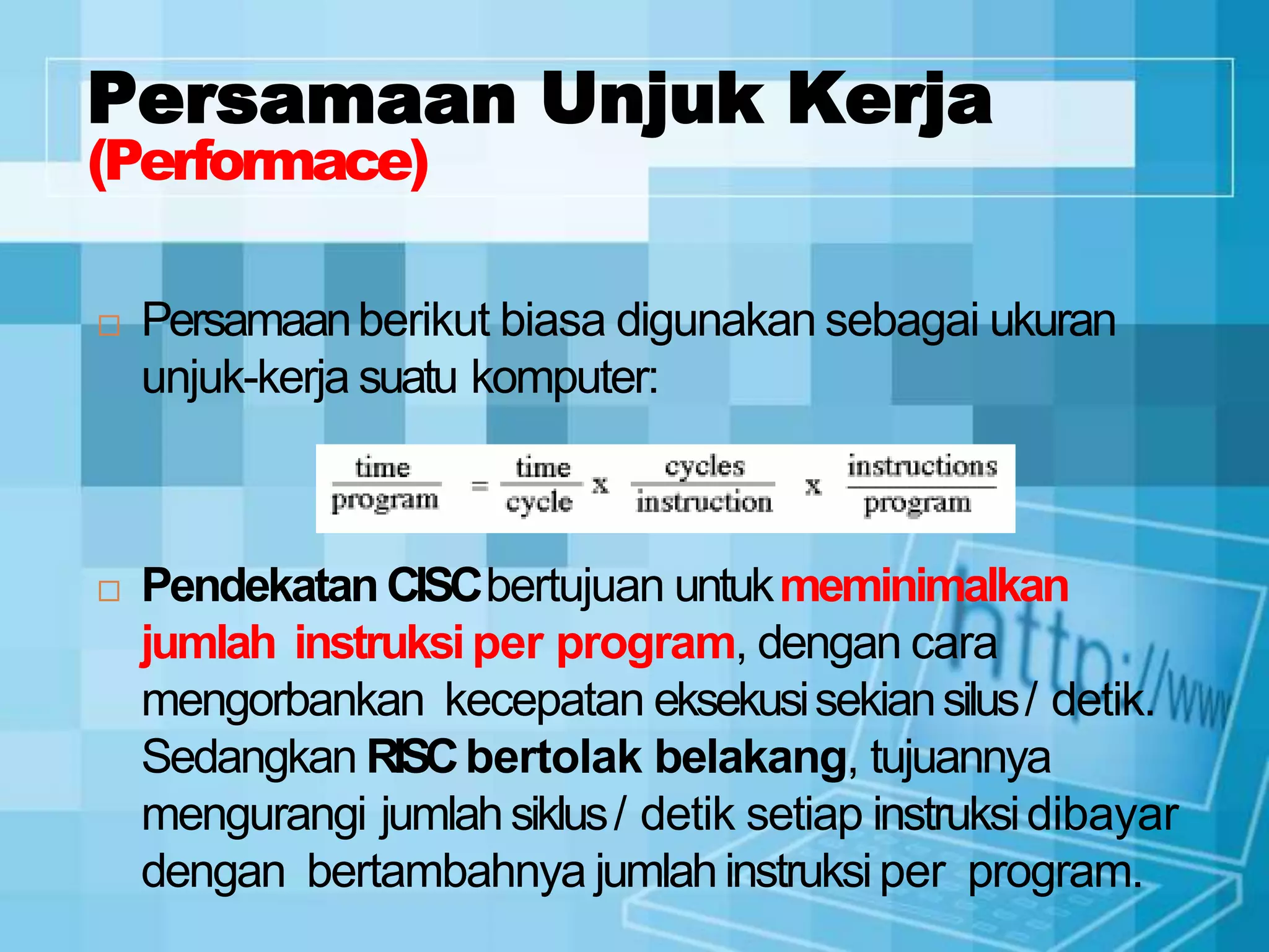 Pemrograman tingkat rendah pertemuan ke-3 - arsitektur komputer-mikroprosesor-bahasa pemrograman ...