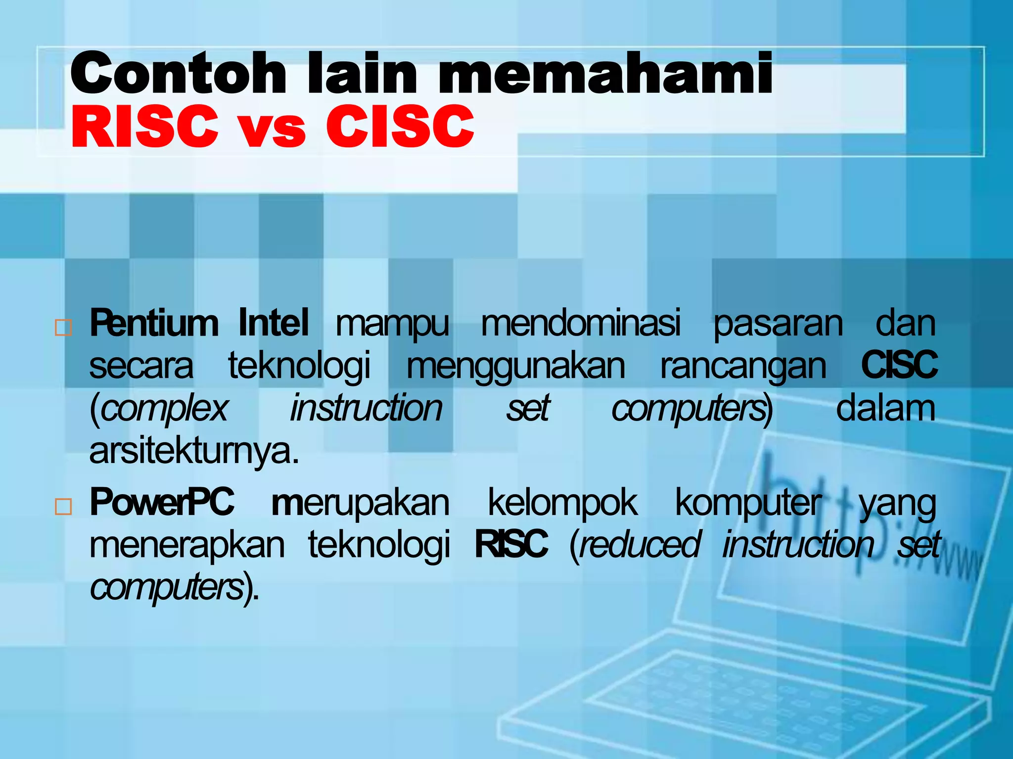 Pemrograman tingkat rendah pertemuan ke-3 - arsitektur komputer-mikroprosesor-bahasa pemrograman ...