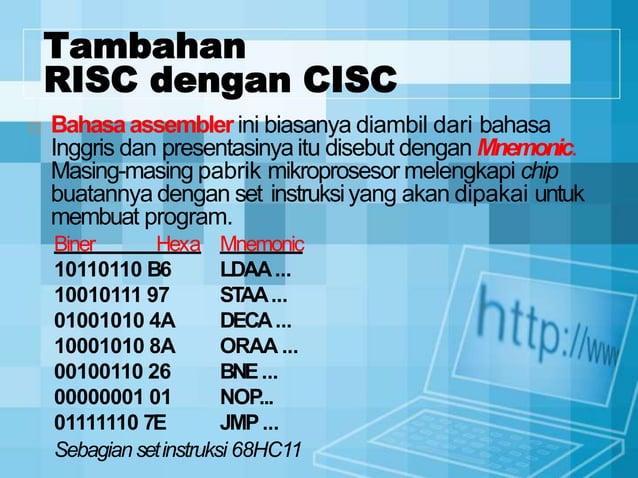 Pemrograman tingkat rendah pertemuan ke-3 - arsitektur komputer-mikroprosesor-bahasa pemrograman ...