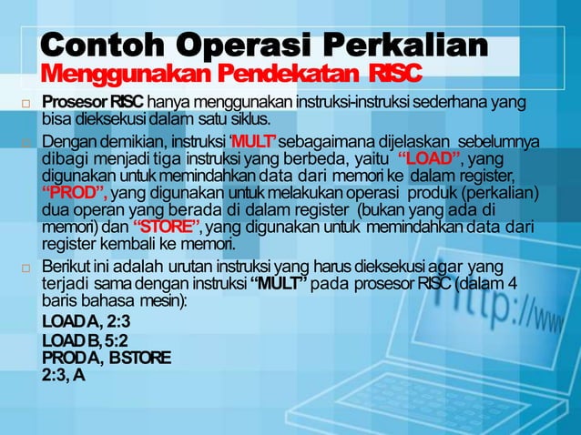 Pemrograman tingkat rendah pertemuan ke-3 - arsitektur komputer ...