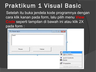 Praktikum Pemrograman visual desktop | PPT