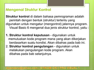 Pemrograman visual 1 materi 7 | PPT