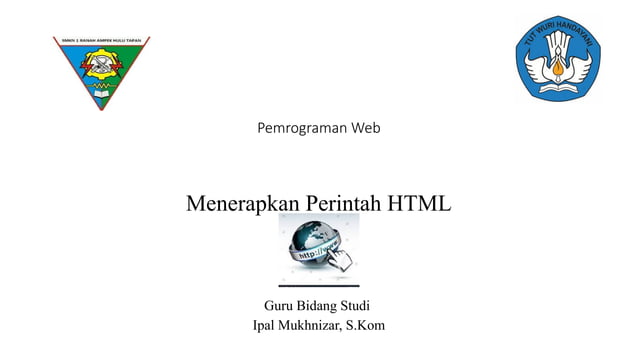 Pemrograman Web-Menerapkan perintah HTML.pptx