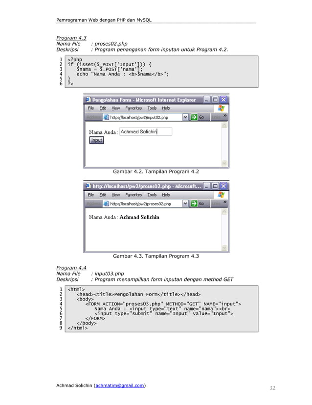 Pemrograman web dengan_php_my_sql | PDF