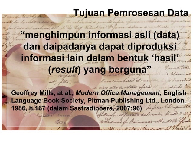 Pemrosesan data | PPTX