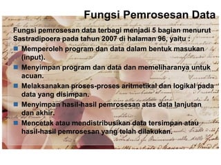 Pemrosesan data | PPTX