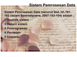 Pemrosesan data | PPTX