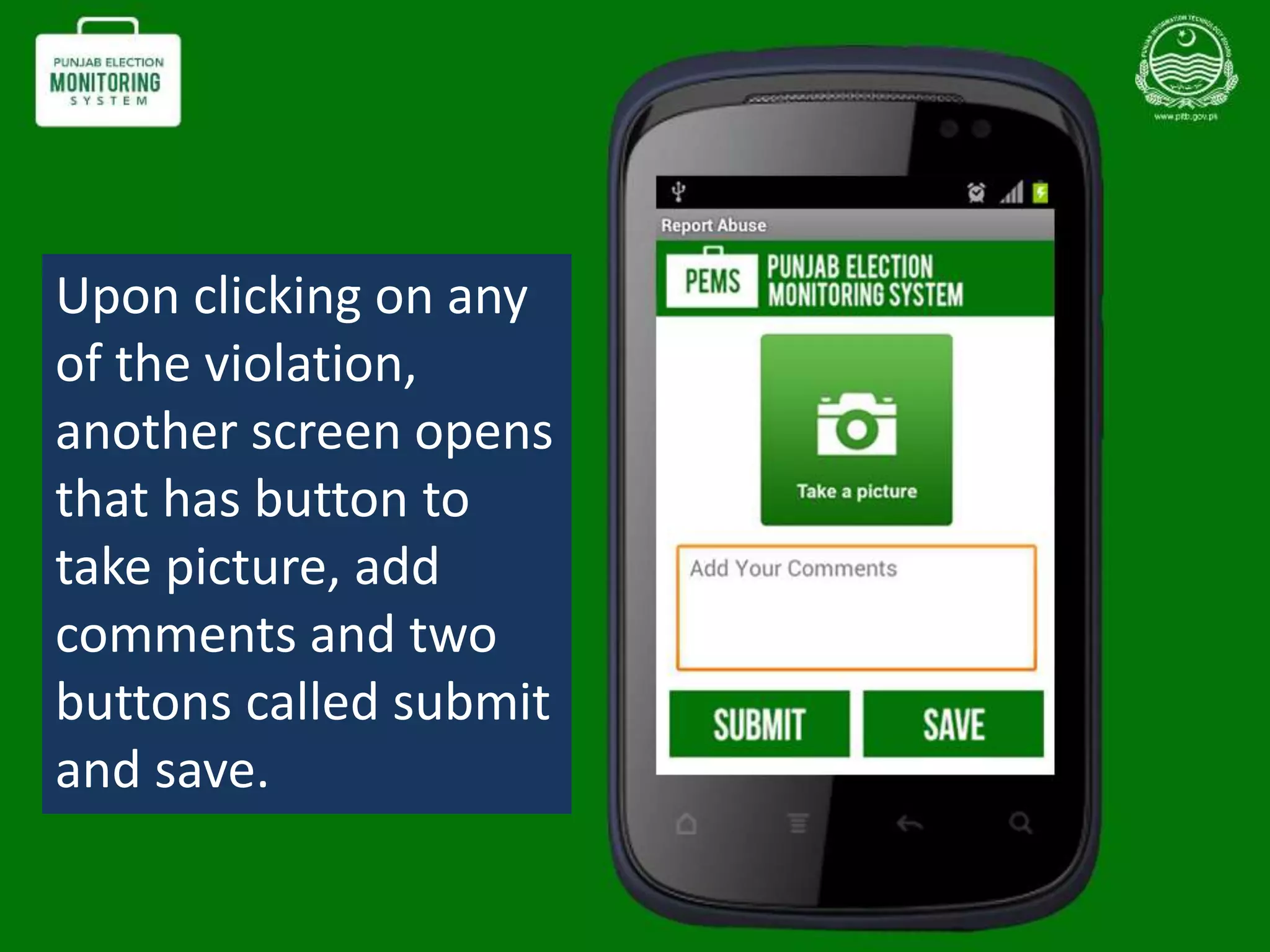Pems android app tutorial | PPTX