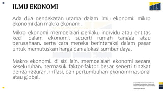 Ilmu ekonomi, ekonomi mikro dan ekonomi makro.pptx