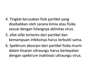 Pemurnian dan identifikasi virus | PPTX