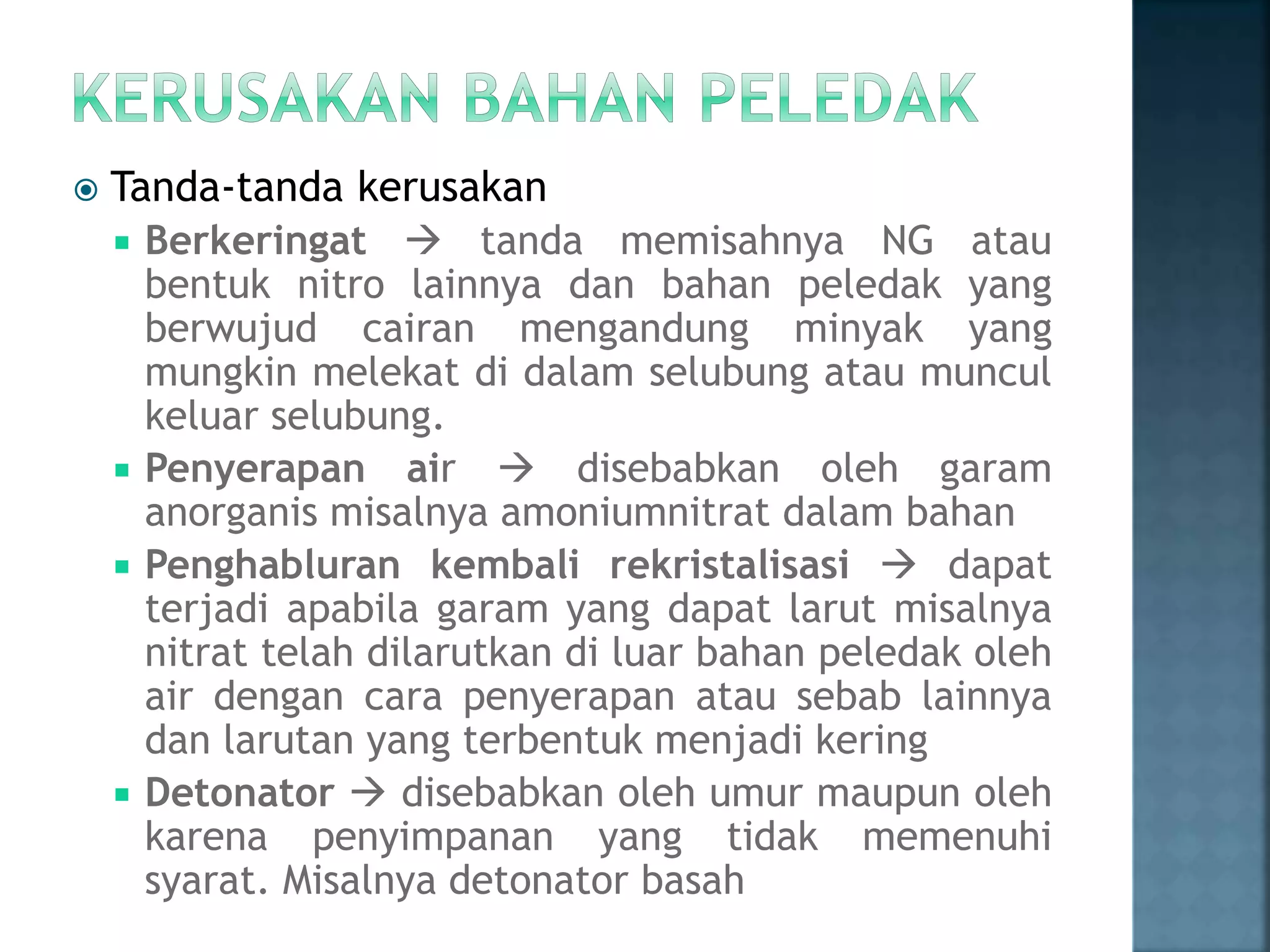 Pemusnahan bahan peledak | PPTX